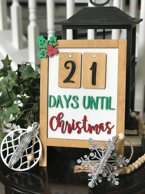 SMALL Easel Style Count Down Calendar 8x12 - Etsy