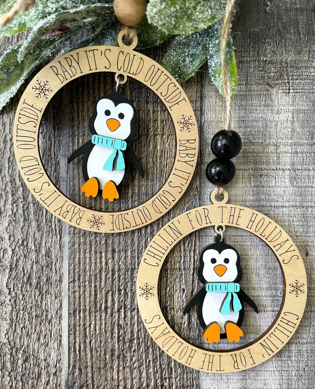 Penguin Dangle Ornament - Penguin Christmas, Dangle Christmas Ornaments ...