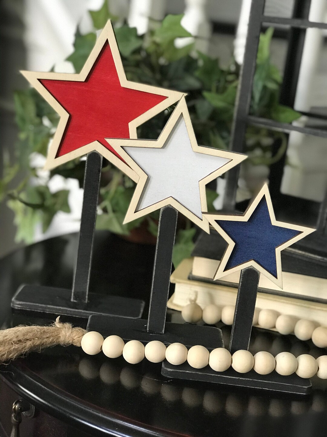 USA Star Shelf Sitters, Memorial Day, Patriotic Stars and Strips, July ...