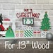 FOR .13" WOOD Days 'til Christmas Countdown Calendar, Christmas ...
