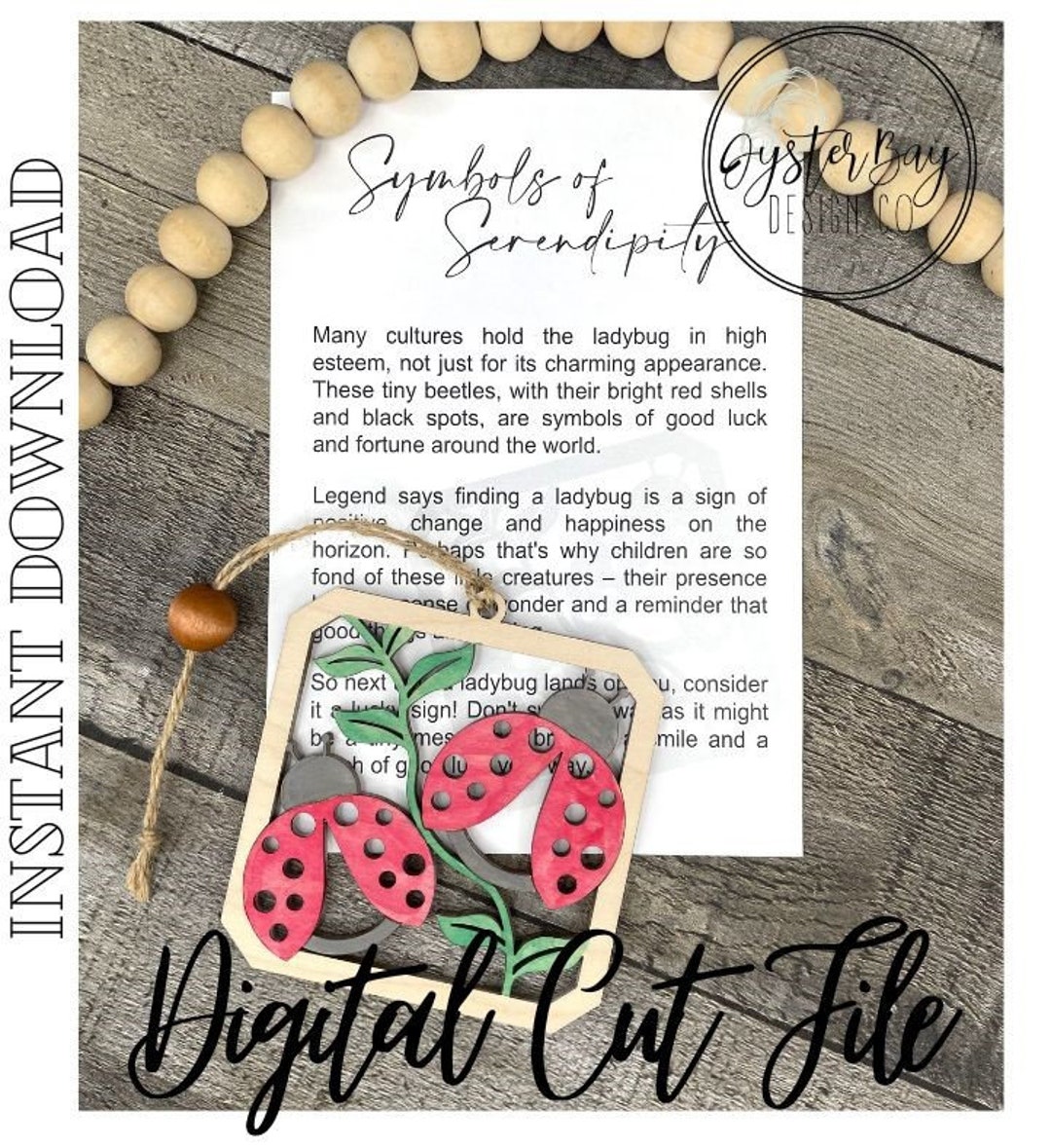 Symbol of Serendipity - Ladybug Ornament, Ladybug Ornament, Ladybug Car ...