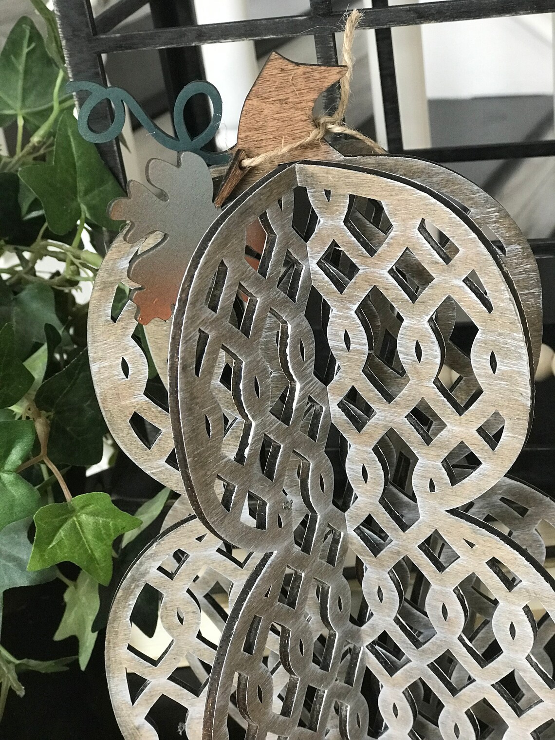 3D Stacked Pumpkin Trellis Design Fall Décor Rustic Fall - Etsy