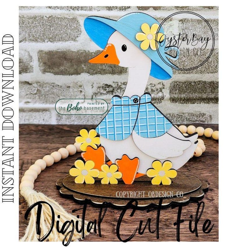 Goose Shelf Sitter Laser Cut File: Porch Decor SVG Digital Download - Etsy