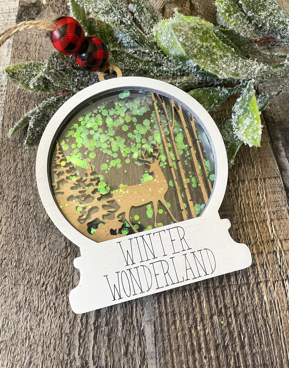 Snowglobe Shaker Christmas Ornaments Fun Shaker Ornaments - Etsy