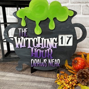 Cauldron Halloween Countdown Calendar, Perpetual Design (digital File ...