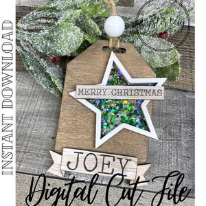 Tag Shaker Christmas Ornaments - 3 Designs Included, Shaker Ornaments ...