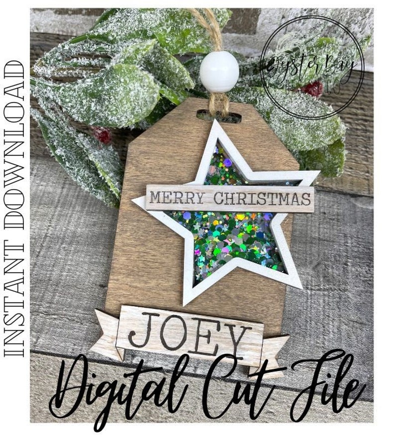 Tag Shaker Christmas Ornaments - 3 Designs Included, Shaker Ornaments ...