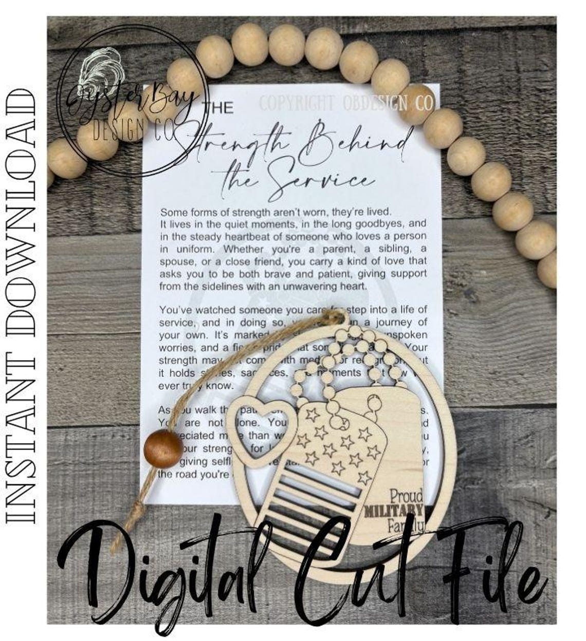 The Strength Behind the Service Military Family Ornament, US Military ...