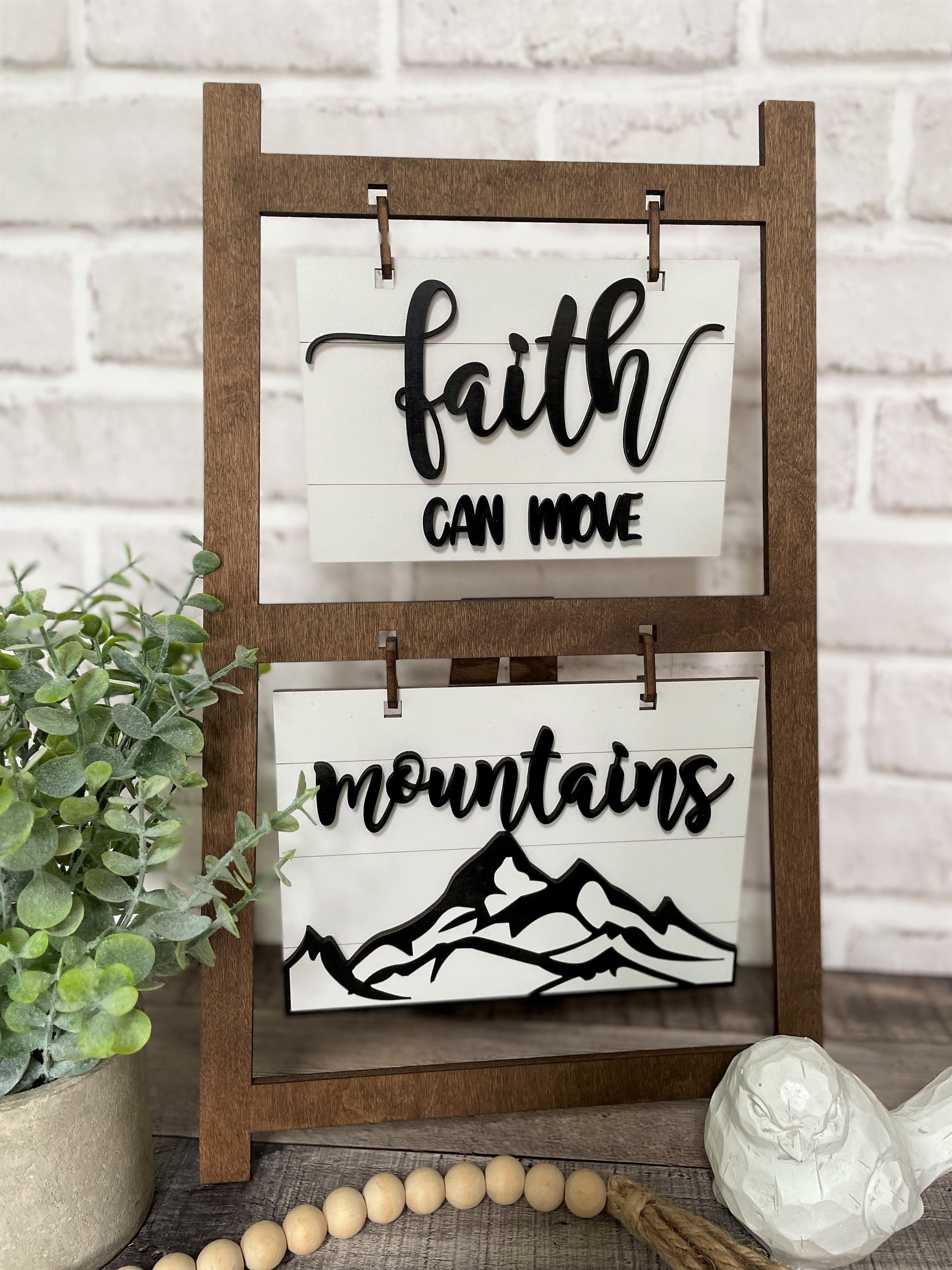 Insert for Ladder Farmhouse Interchangeable Sign Faith - Etsy