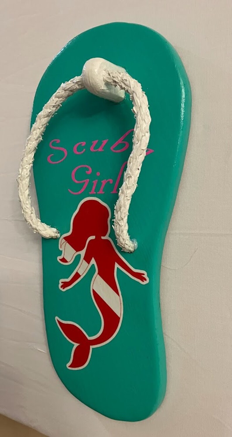 Scuba Mermaid Flip Flop - Etsy