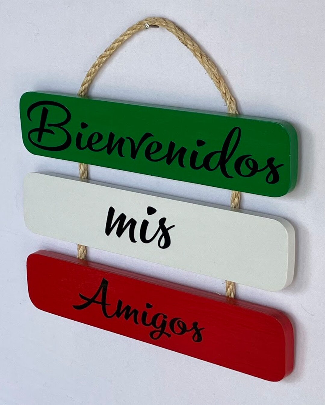 Bienvenidos Mis Amigos " Welcome My Friends" Hanging Sign - Etsy