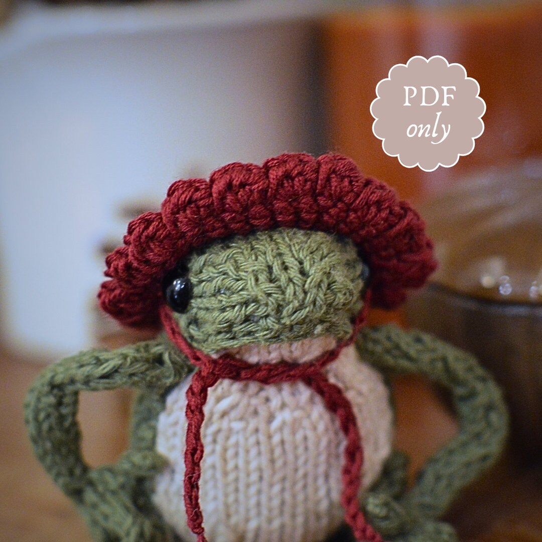 Froggy Hat Accessory Crochet Pattern for Beginner PDF in English - Etsy