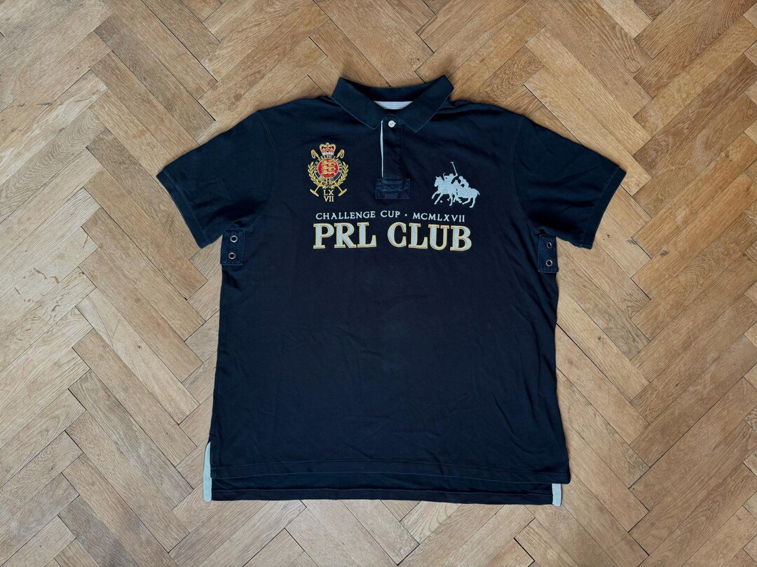 Polo Ralph Lauren PRL Club Black Polo Shirt XXL - Etsy