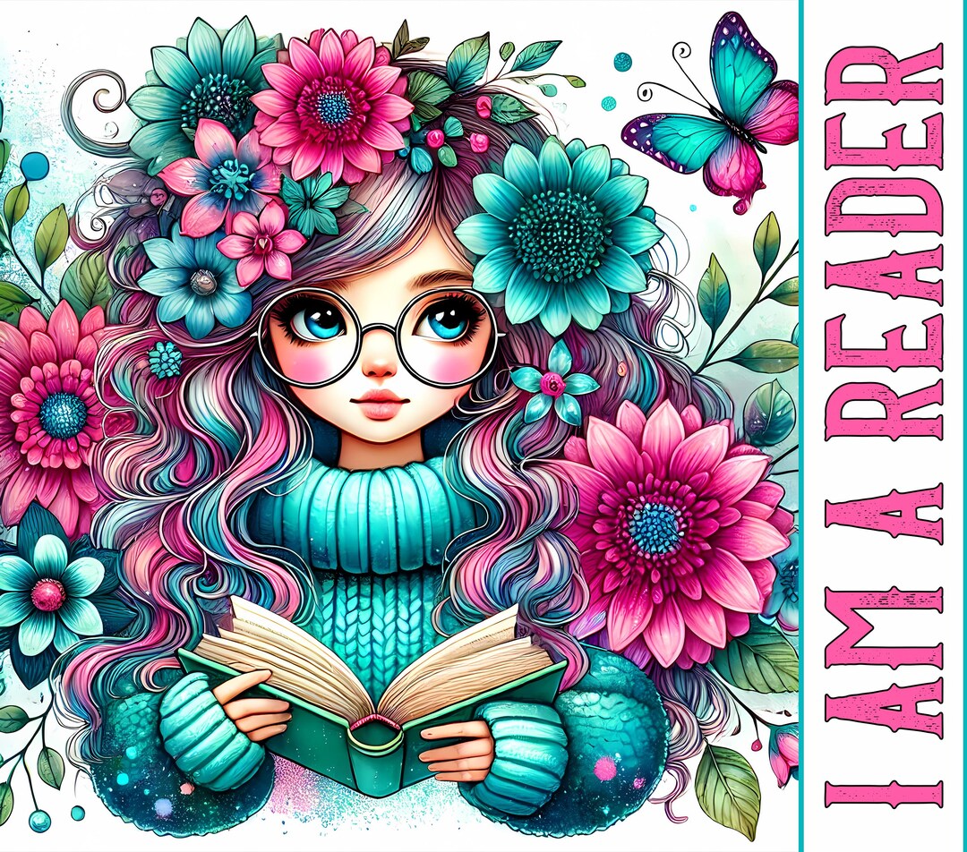 I Am A Reader 20 Oz Tumbler Wrap Download - Etsy Australia