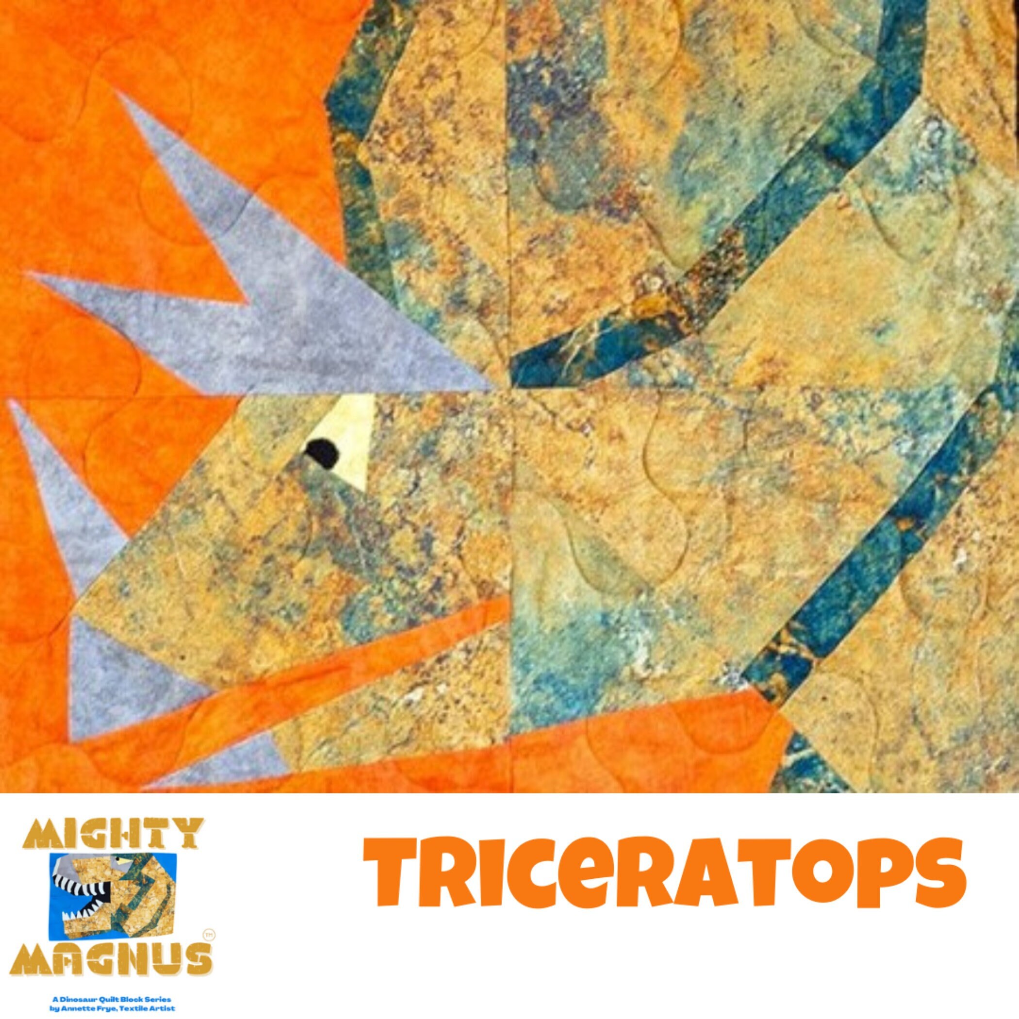 Triceratops Quilt Pattern (PDF) - Etsy