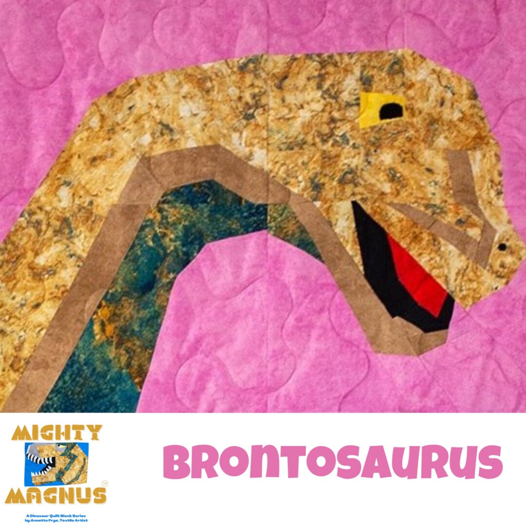 Brontosaurus Quilt Pattern PDF - Etsy
