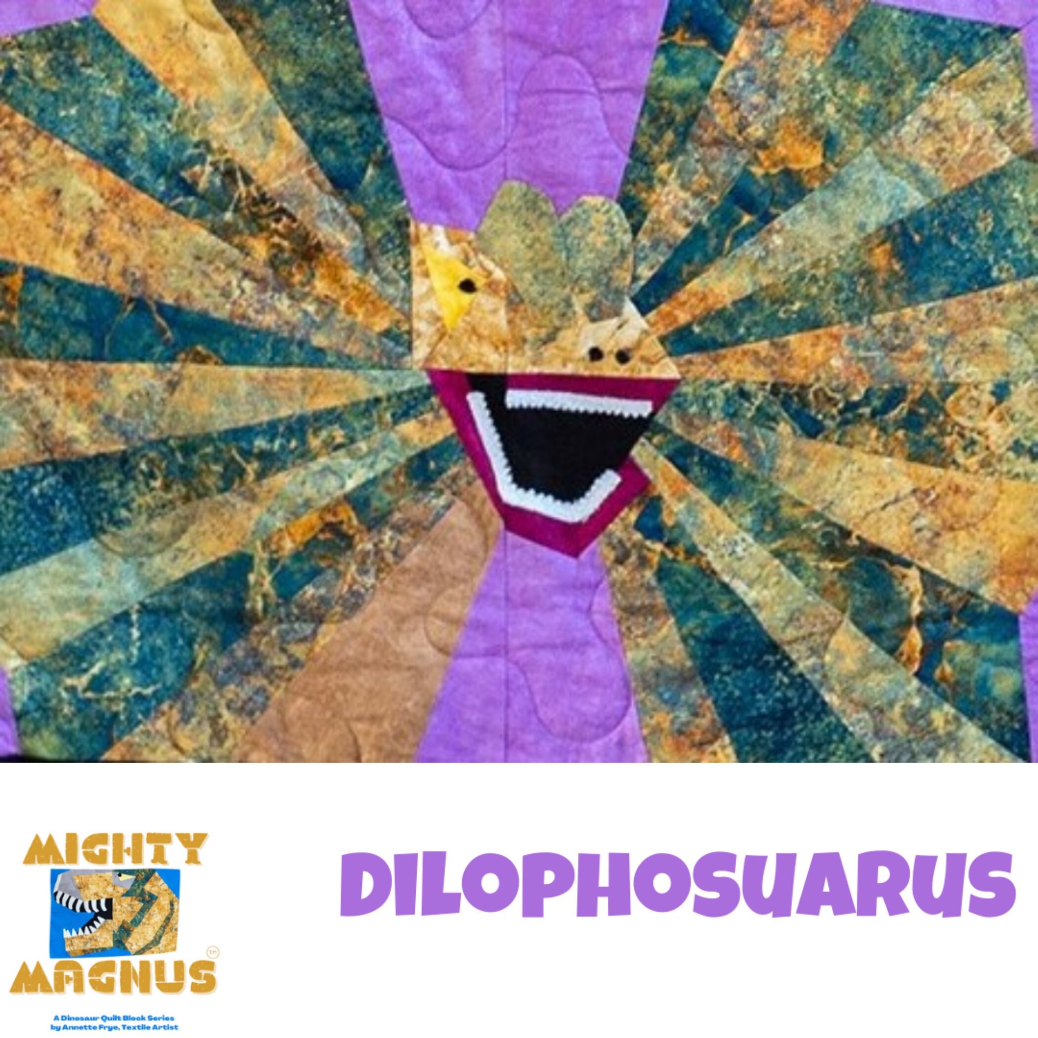 Dilophosaurus Quilt Pattern PDF - Etsy