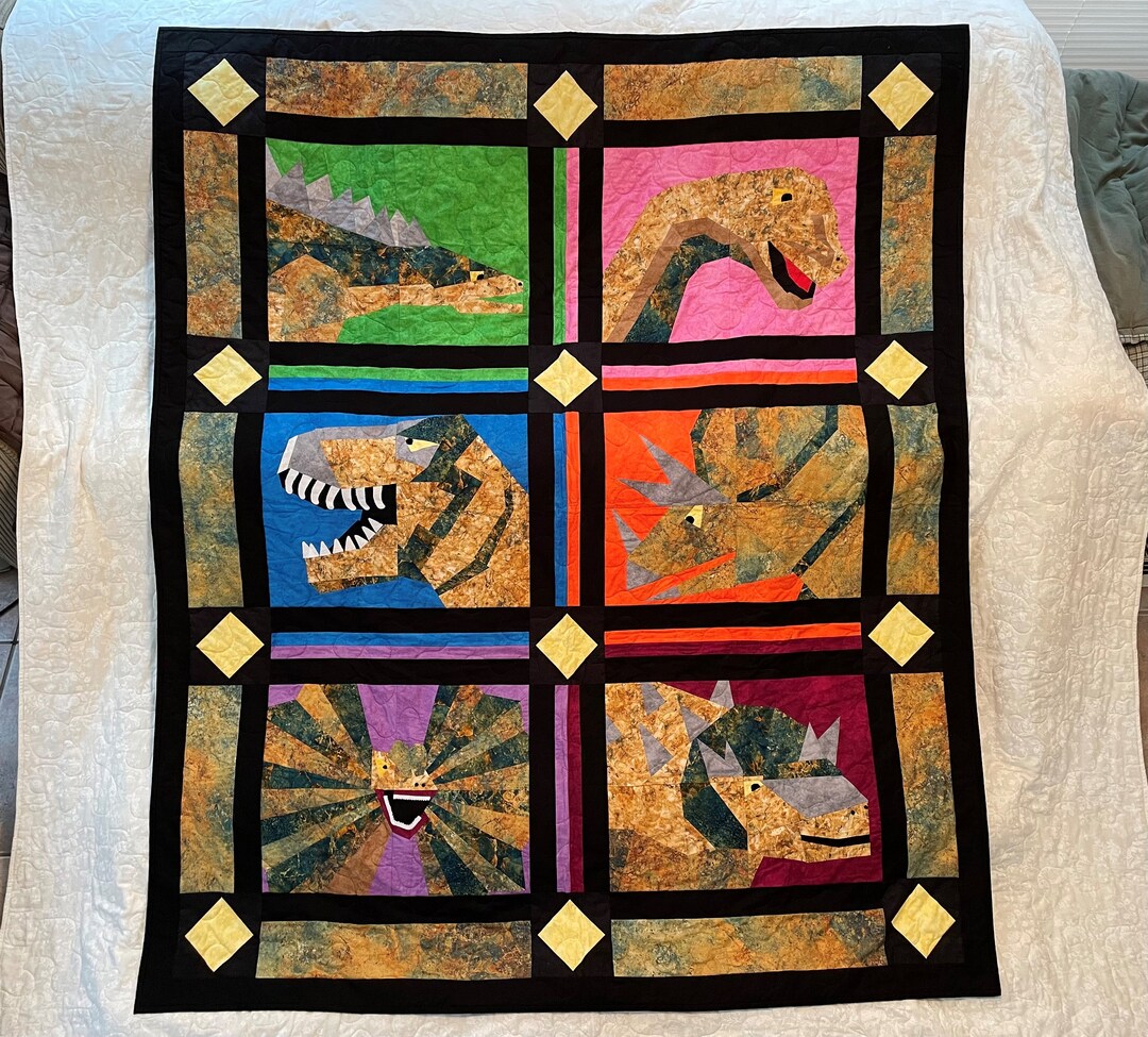 Dilophosaurus Quilt Pattern (PDF) - Etsy