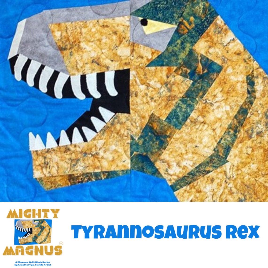 Tyrannosaurus Rex Quilt Pattern (PDF) - Etsy