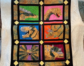 T-rex Foundation Paper Piecing Pattern, FPP Pattern, Quilt Pattern ...