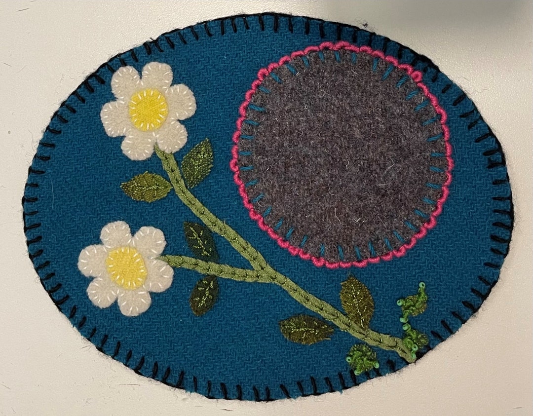 100% Wool Mug Rug Kit - Etsy