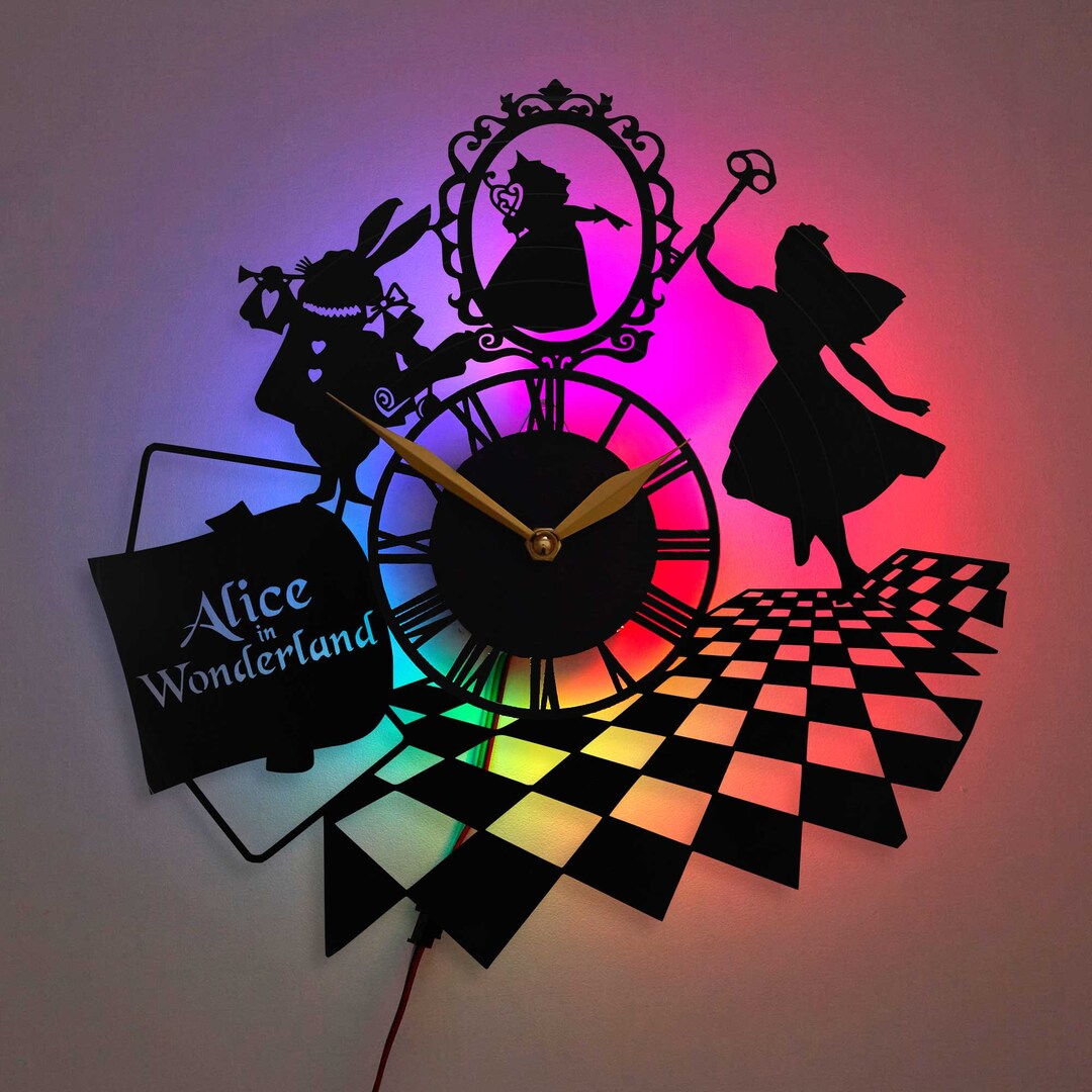 Alice in Wonderland Clock, Alice in Wonderland Gifts - Etsy