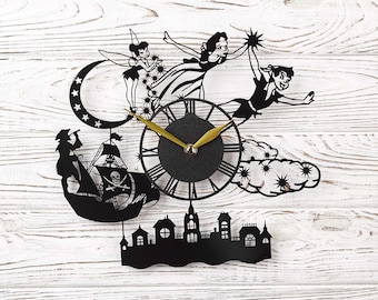 Peter Pan Clock - Etsy