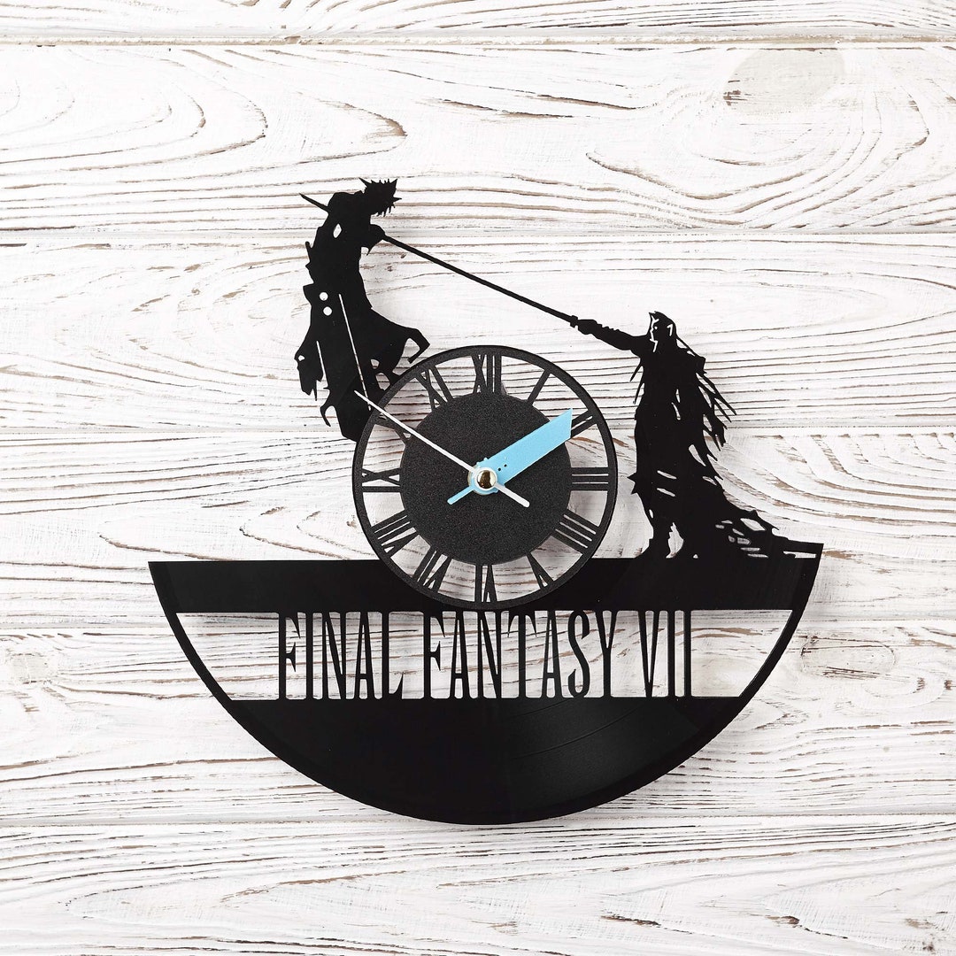 Final Fantasy 7 Clock, Final Fantasy VII Wall Clock, FF7 Decor, FFVII ...