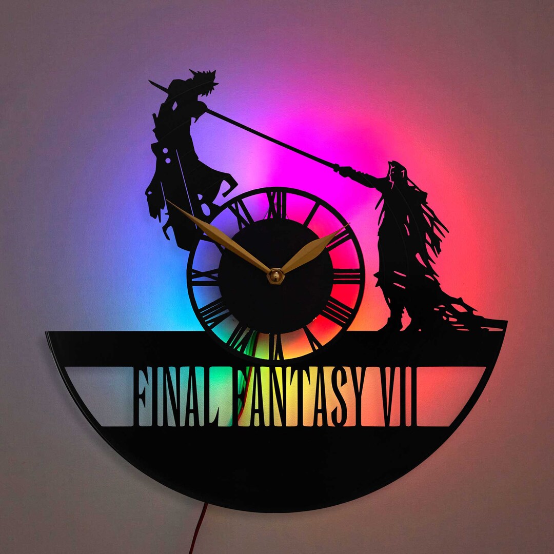Final Fantasy 7 Clock Final Fantasy VII Wall Clock FF7 - Etsy