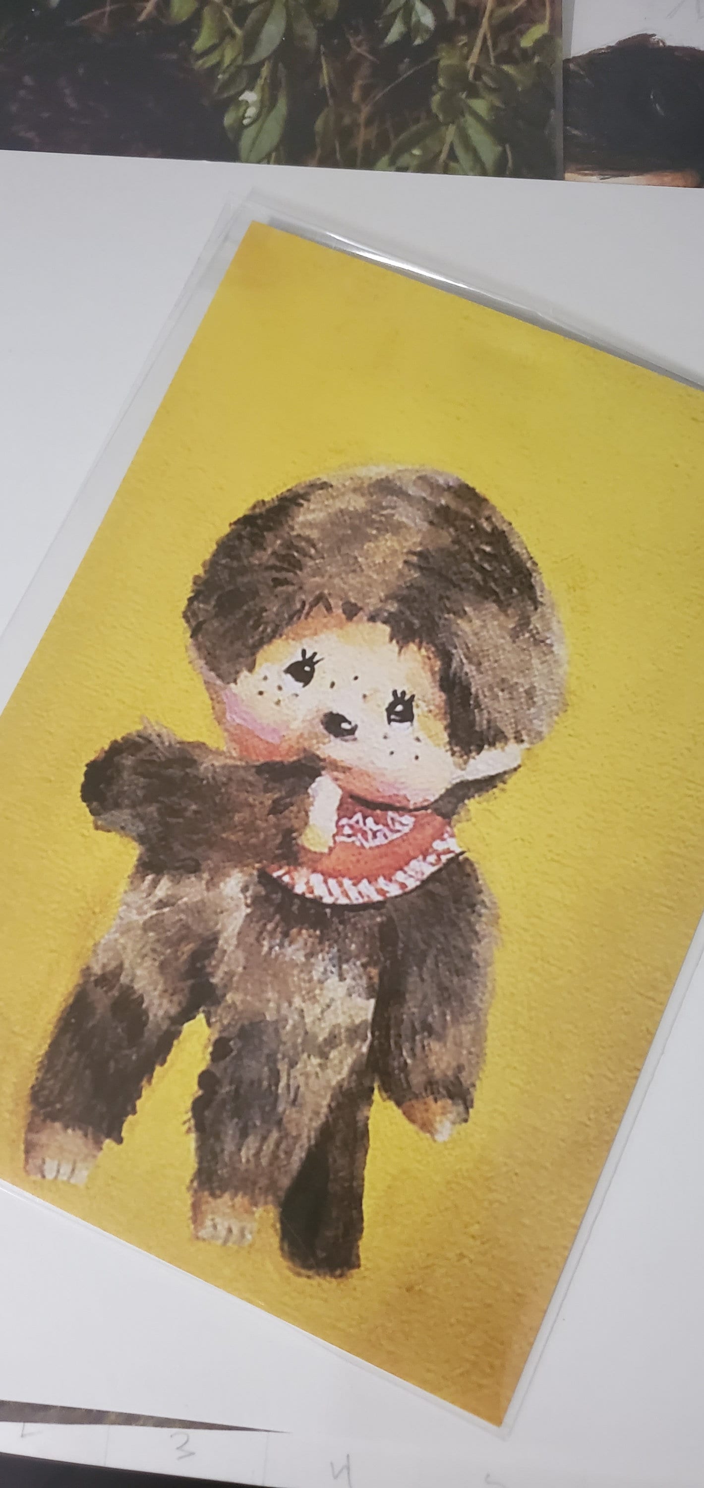 5x7 MONMON Print Monchichi Fine Art Print 70's Acylic Painting - Etsy