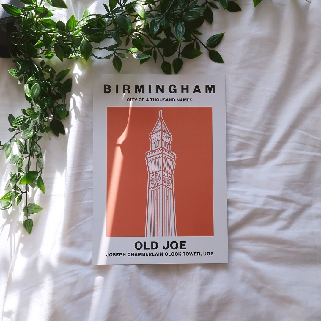 Old Joe A4 Poster Birmingham Designs City of a Thousand Names ...