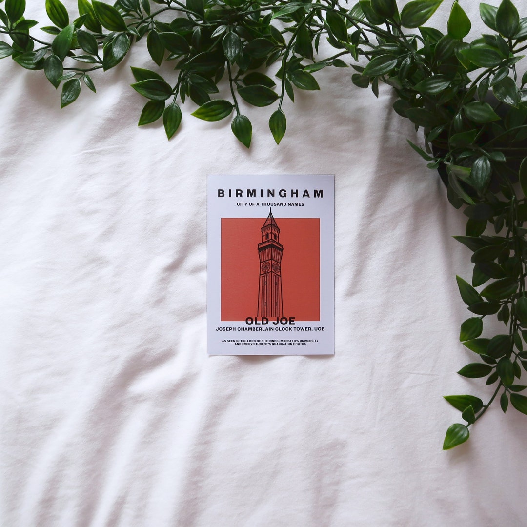 Old Joe A6 Postcard | Birmingham Designs | University of Birmingham ...