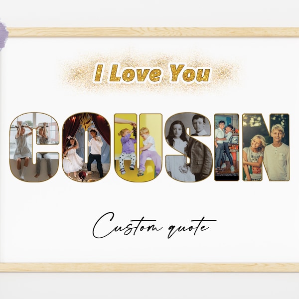 Personalized Picture Frame Cousin - Etsy