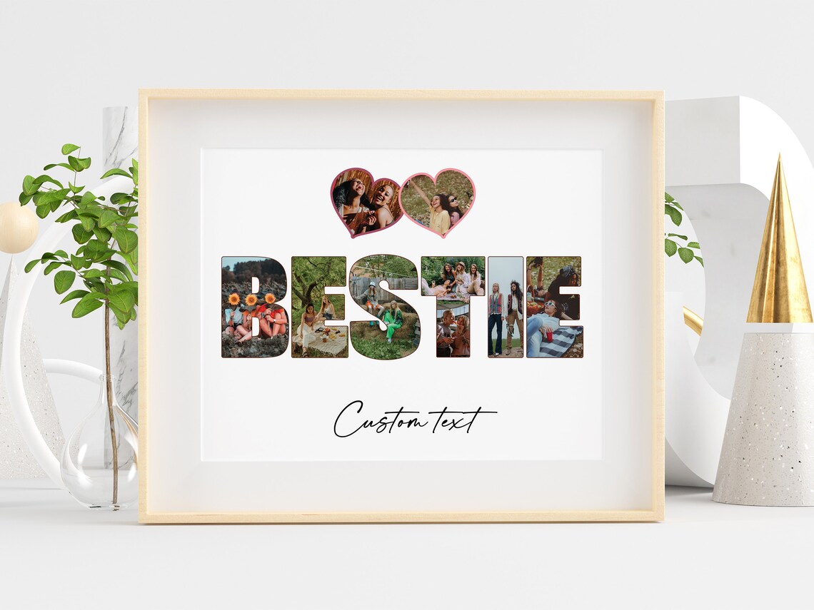 Bestie Collage Gift Custom Bestie Photo Custom Photo - Etsy