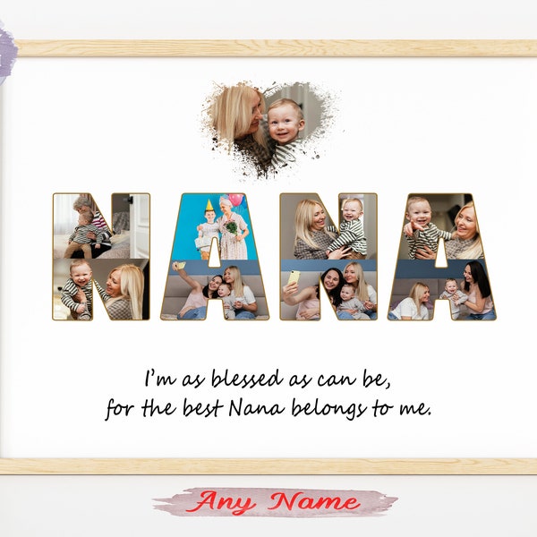 Nana Collage Frame - Etsy