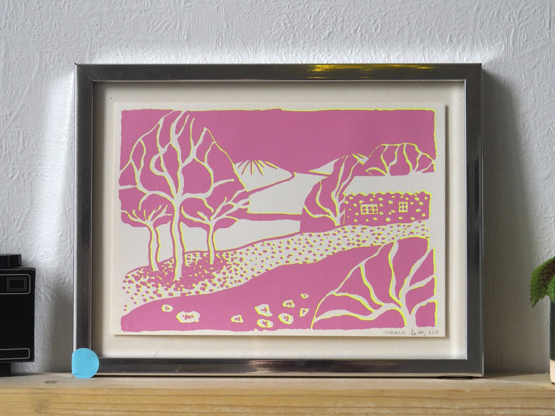 Lot, Landscape (artisanal Screen Printing) - Etsy