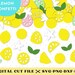 MEGA BUNDLE Lemon Fruit Theme Garland, Lemon Cupcake Topper, Pink ...