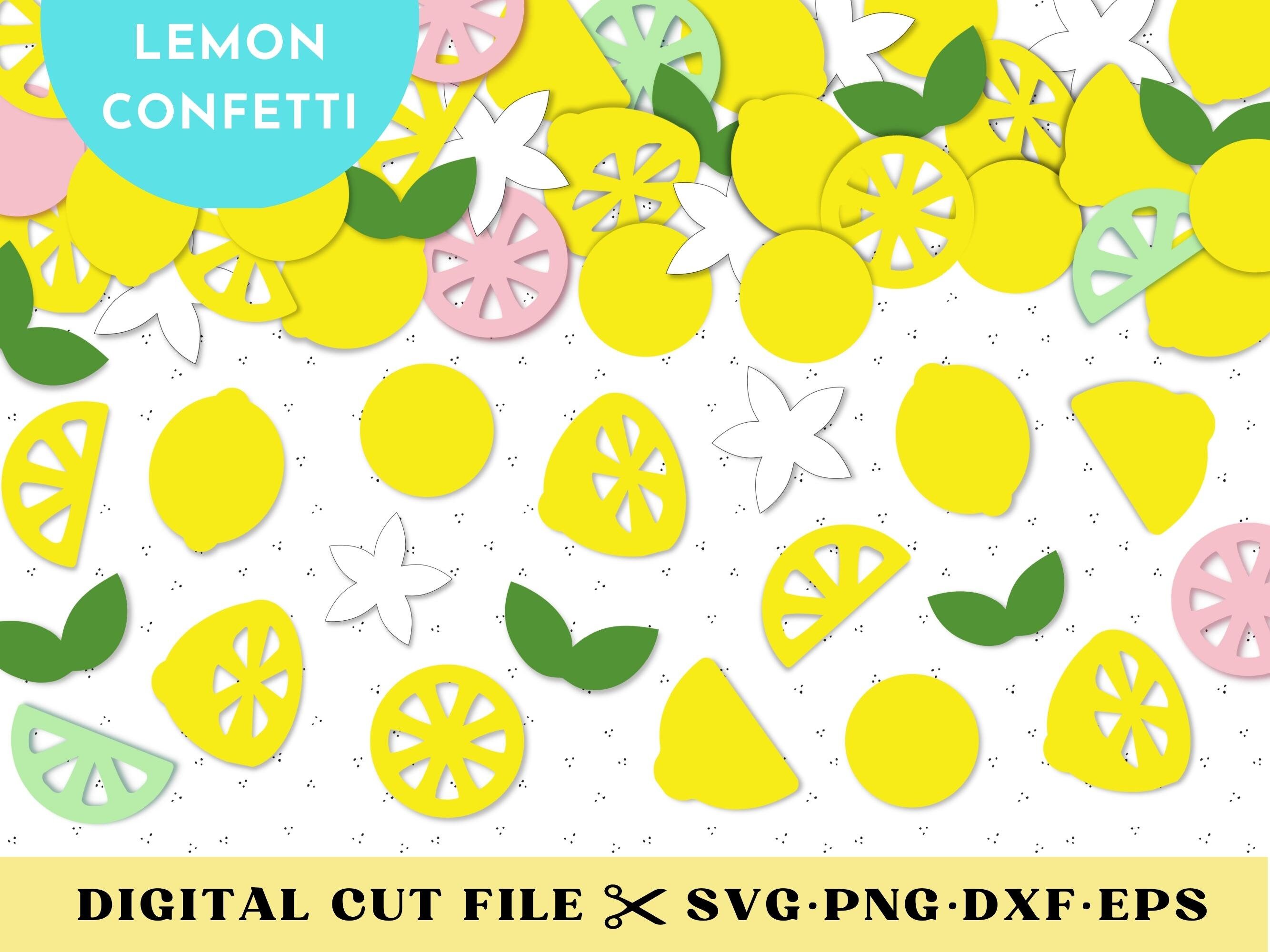 MEGA BUNDLE Lemon Fruit Theme Garland, Lemon Cupcake Topper, Pink ...