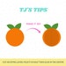 Orange Cupcake Topper Set, Tangerine Decor Supplies, Lemon Wedge ...