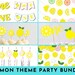 MEGA BUNDLE Lemon Fruit Theme Garland, Lemon Cupcake Topper, Pink ...