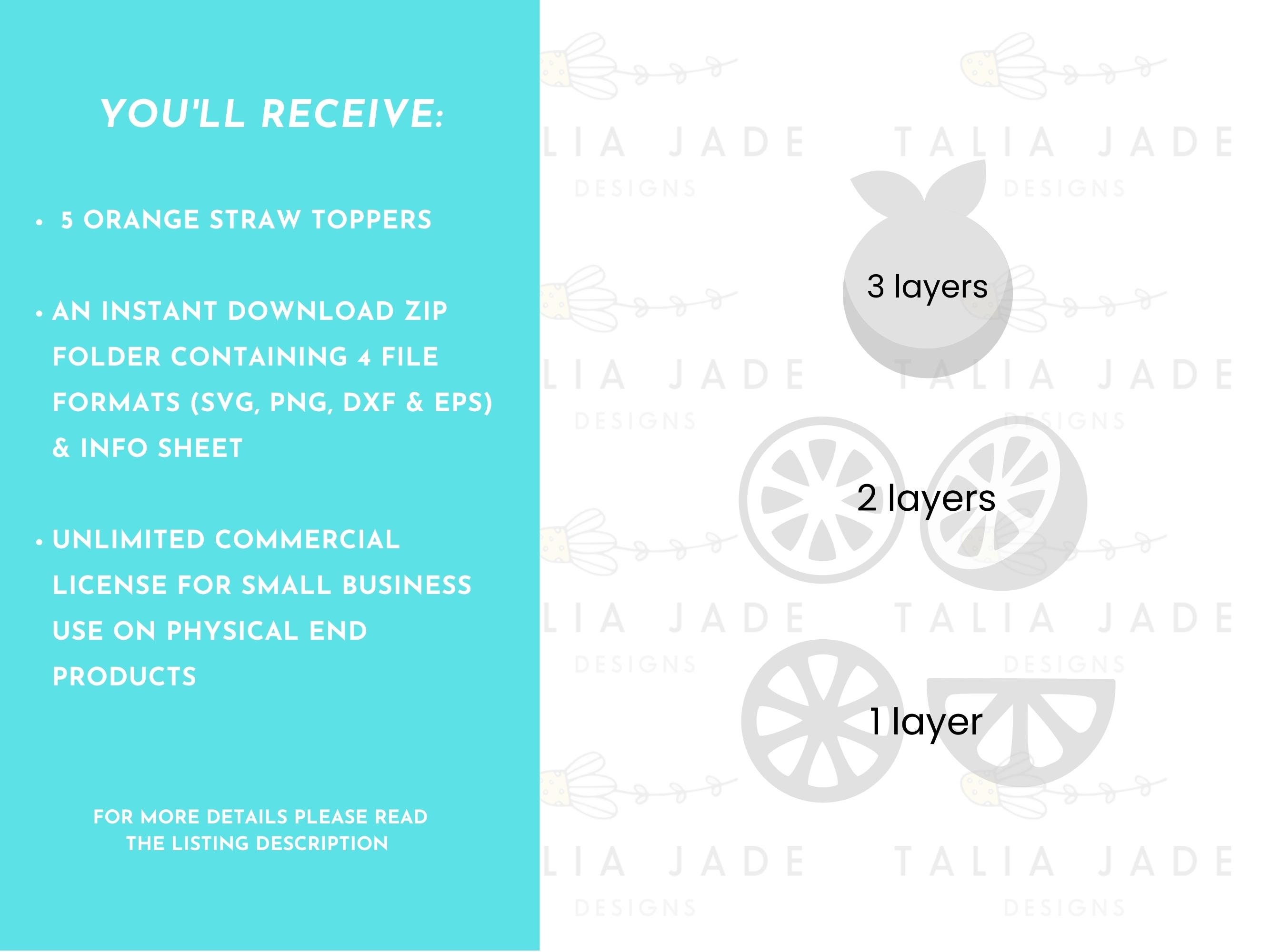 Orange Tangerine Straw Topper SVG Bundle, Little Cutie Party Straw ...