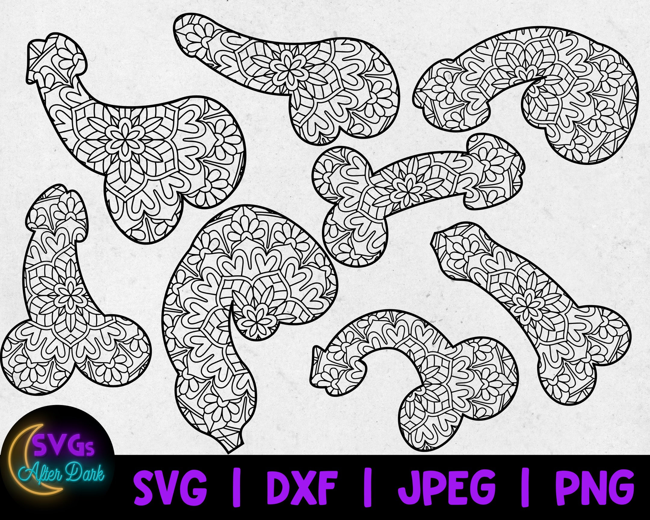 NSFW SVG Penis Mandala SVG Funny Home Decor Svg Dick Svg - Etsy Israel