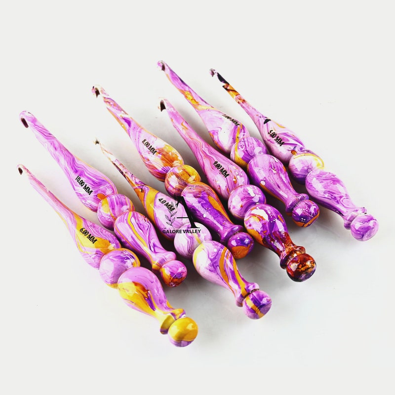 Resin Crochet Hook Set - Etsy