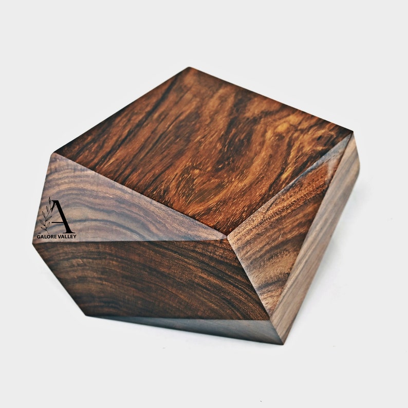 Abstract Wooden Keepsake Urn: Geometric Pet/human Ashes Memorial - Etsy ...