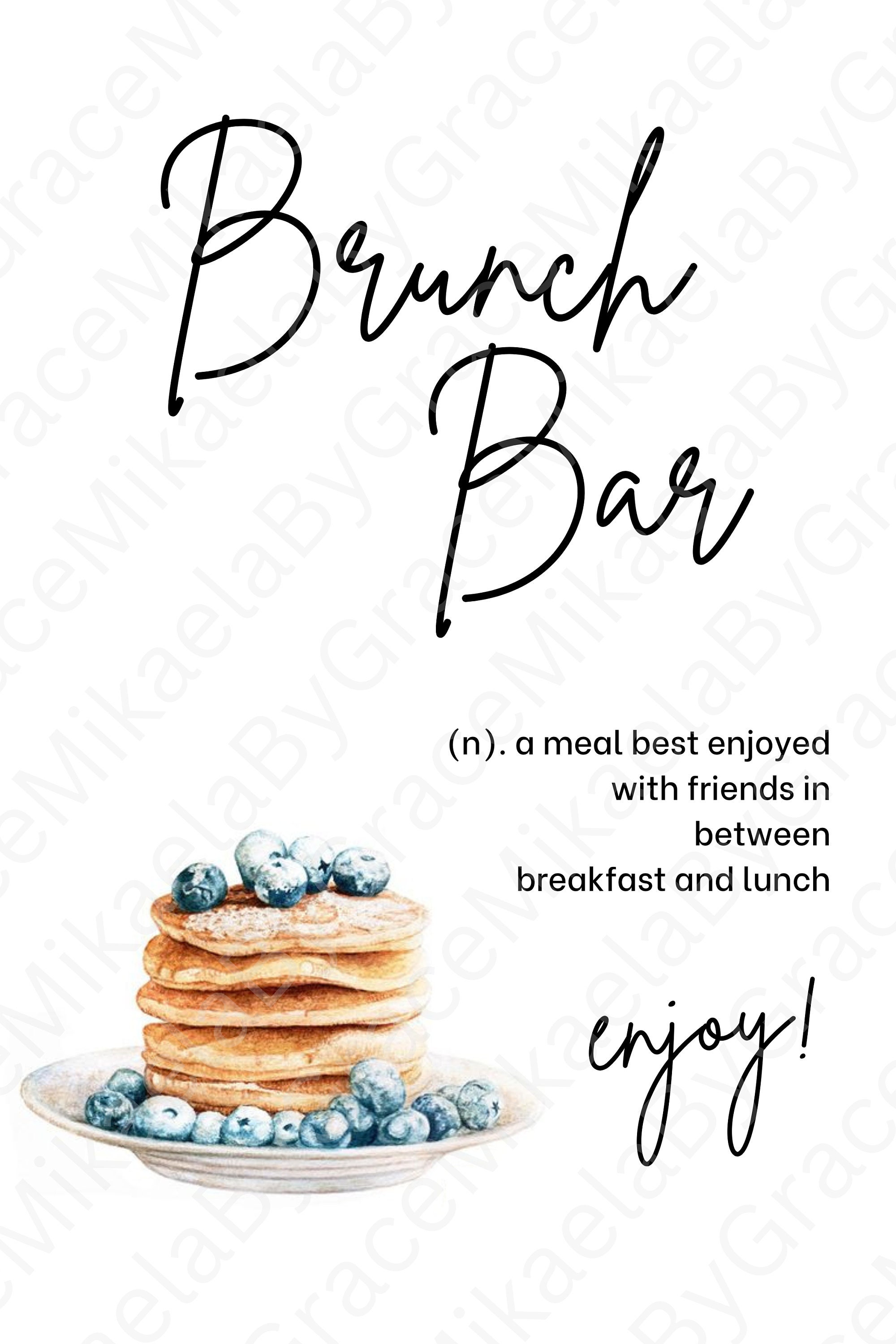 Brunch Bar Graphic Printable - Etsy