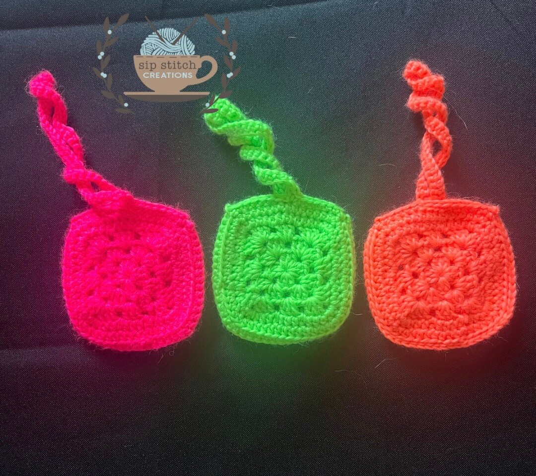 NEON Solids Crochet Airpod/earphone Case Purse Charm - Etsy