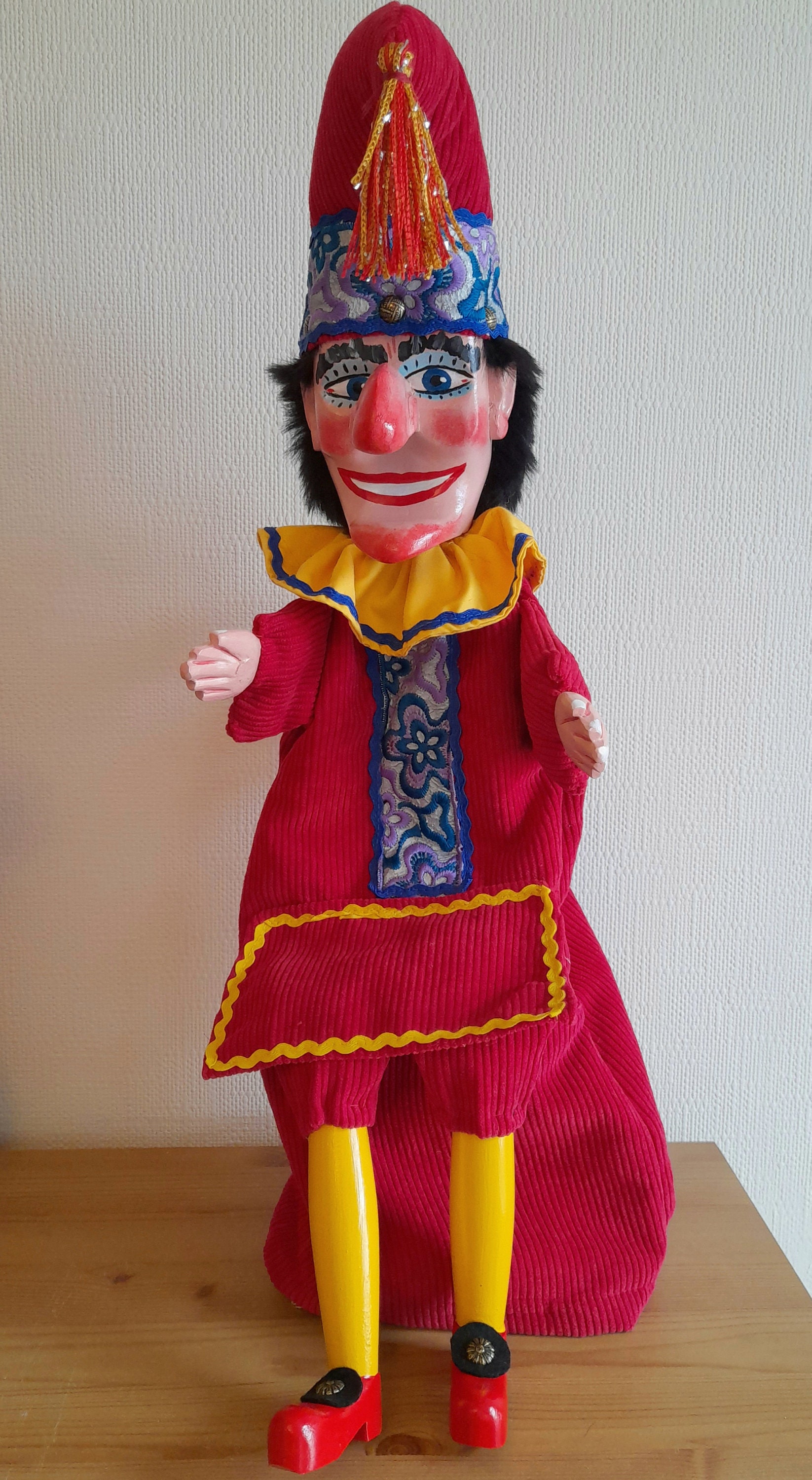 Mr Punch Puppet With Slapstick. - Etsy UK
