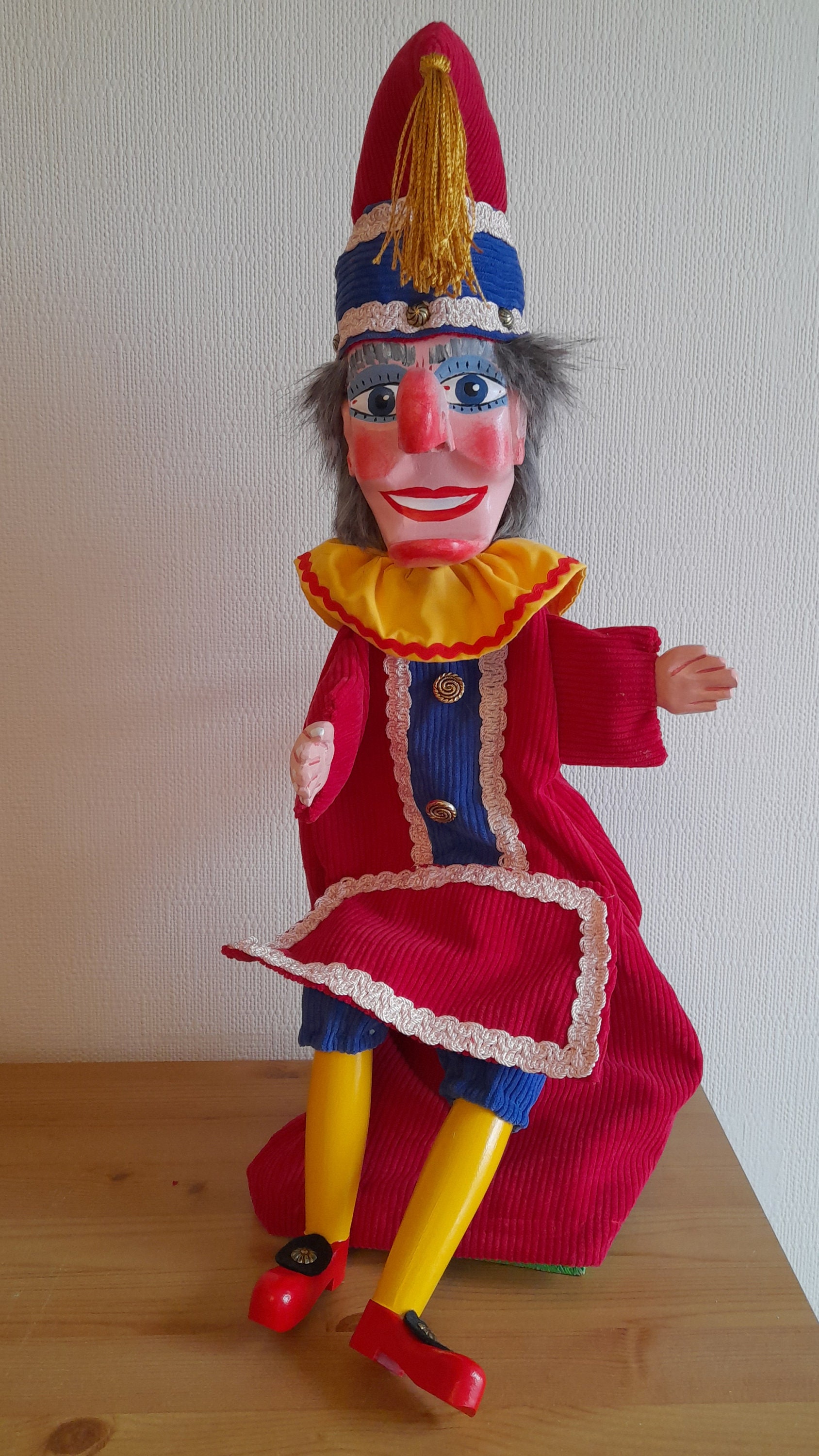 Mr Punch Puppet With Slapstick. - Etsy UK