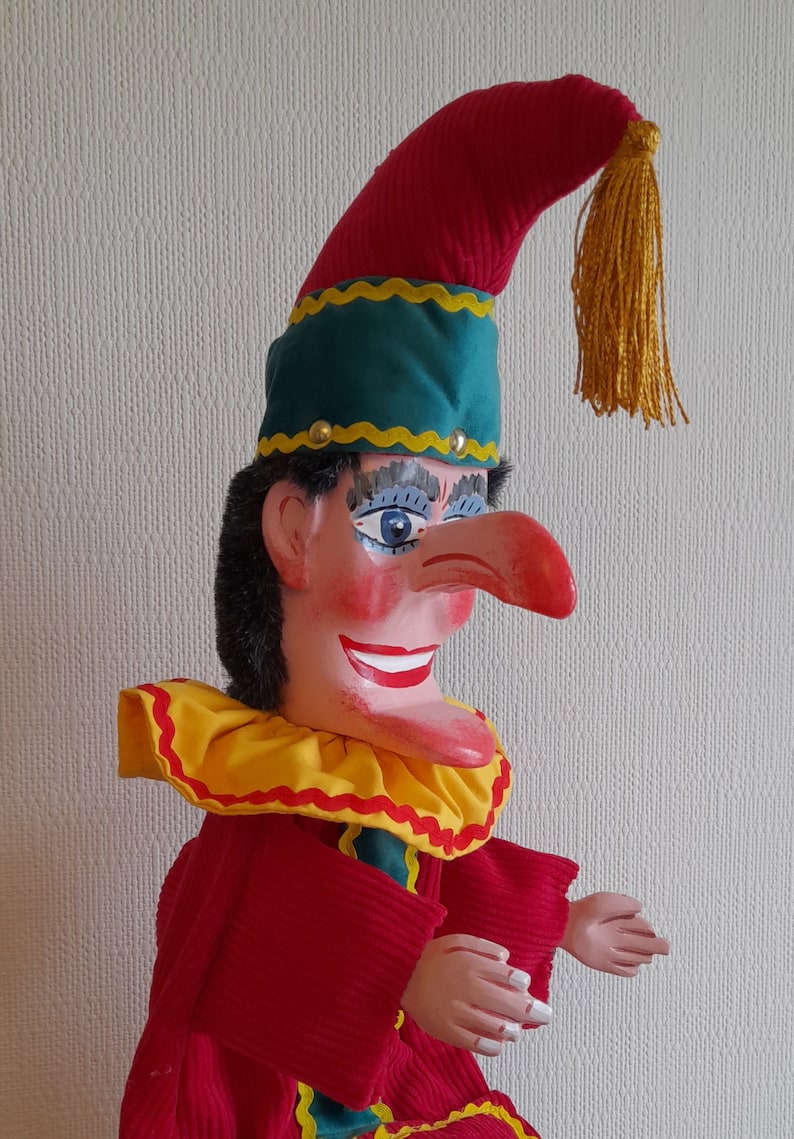 Mr Punch Puppet With Slapstick. - Etsy UK