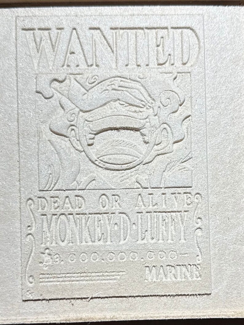 God Luffy Wanted Poster 3D STL File. Files for CNC. Stl Files. 3d Stl ...